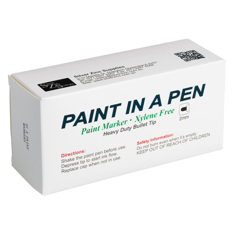 P10 Paint Marker Black Box 12 - Silver Zinc Supplies